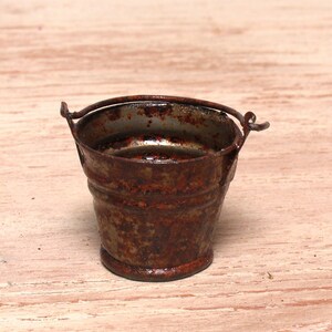 Rustic Rusty Miniature Bucket for Your Dollhouse Kitchen - Etsy