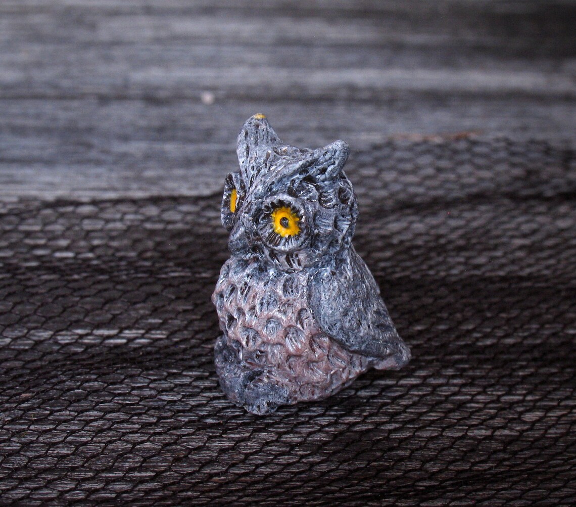Miniature Owl for Your Dollhouse - Etsy