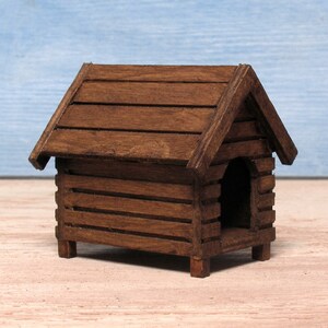Miniature Dog House for Your Dollhouse - Etsy