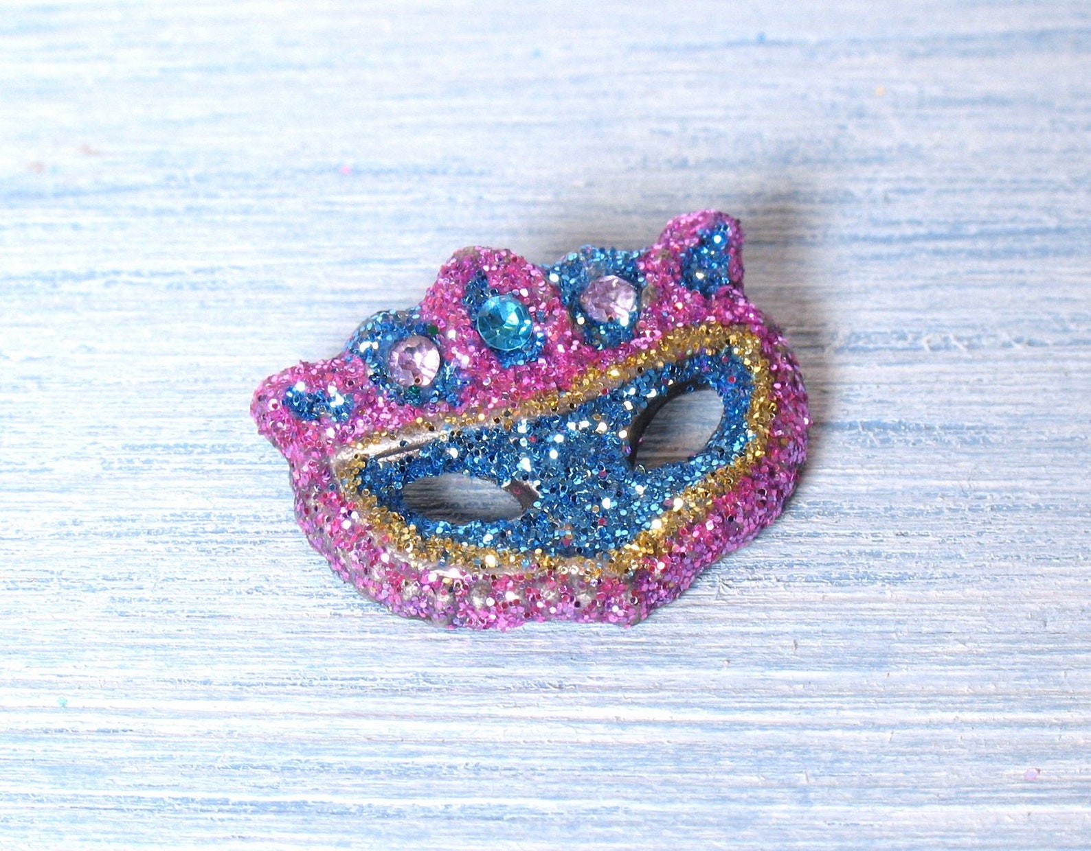 Shimmering Miniature Mask for Your Dollhouseparty - Etsy