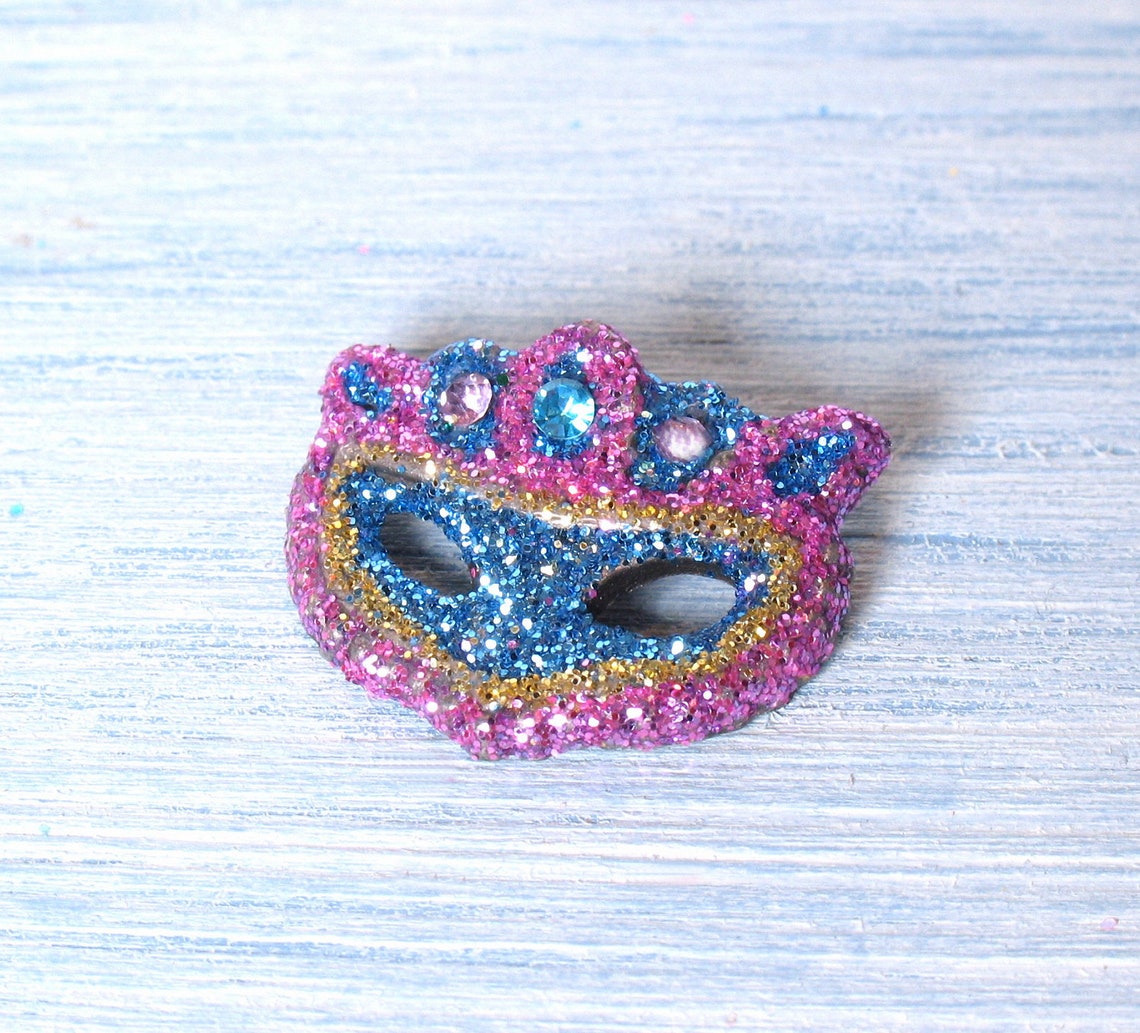 Shimmering Miniature Mask for Your Dollhouseparty - Etsy