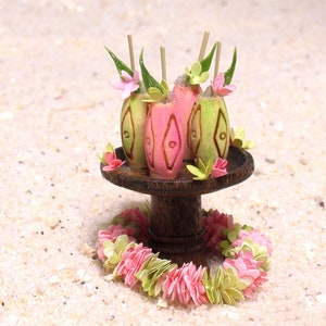 Tropical Miniature Cocktails on High Stand for Your Dollhouse - Etsy