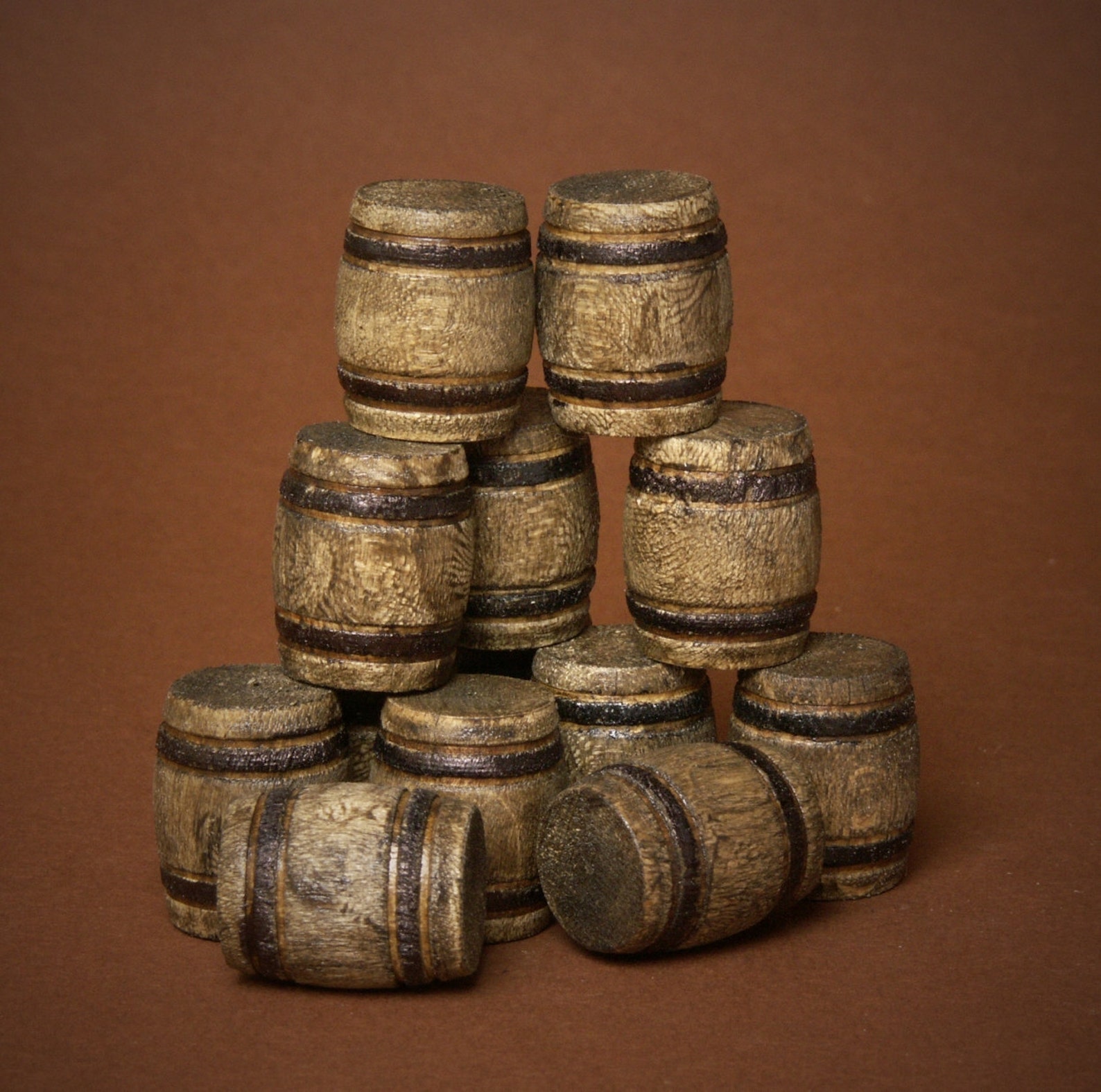 Miniature Wooden Barrel for Your Dollhouse - Etsy