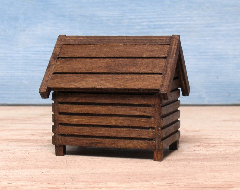 Miniature Dog House for Your Dollhouse - Etsy