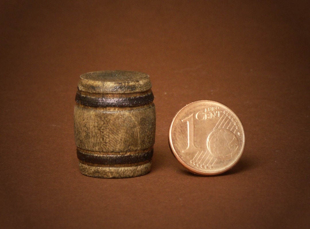 Miniature Wooden Barrel for Your Dollhouse - Etsy