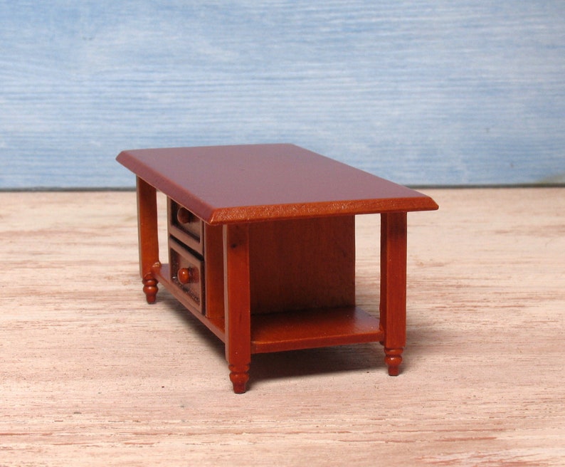 Rustic Miniature Coffee Table for Your Dollhouse - Etsy
