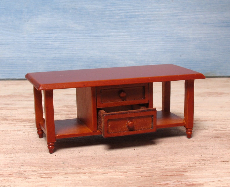 Rustic Miniature Coffee Table for Your Dollhouse - Etsy