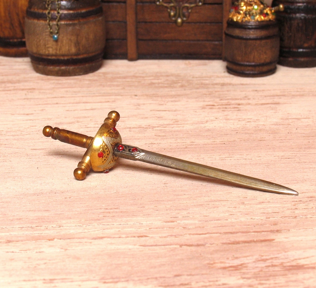 Miniature Sword for Your Dollhouse 29 - Etsy
