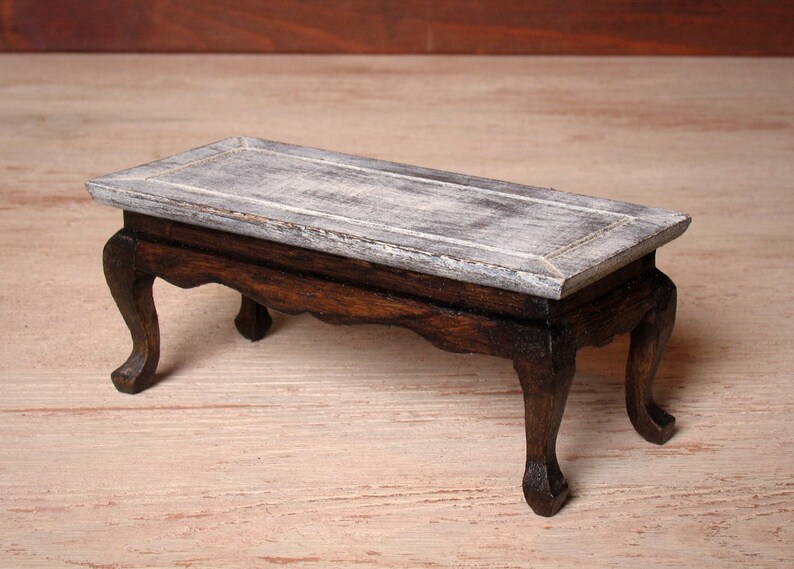 Rustic Shabby Chic Miniature Coffee Table for Your Dollhouse | Etsy