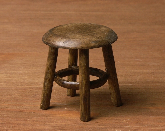 Miniature Wooden Stool for Your Dollhouse - Etsy