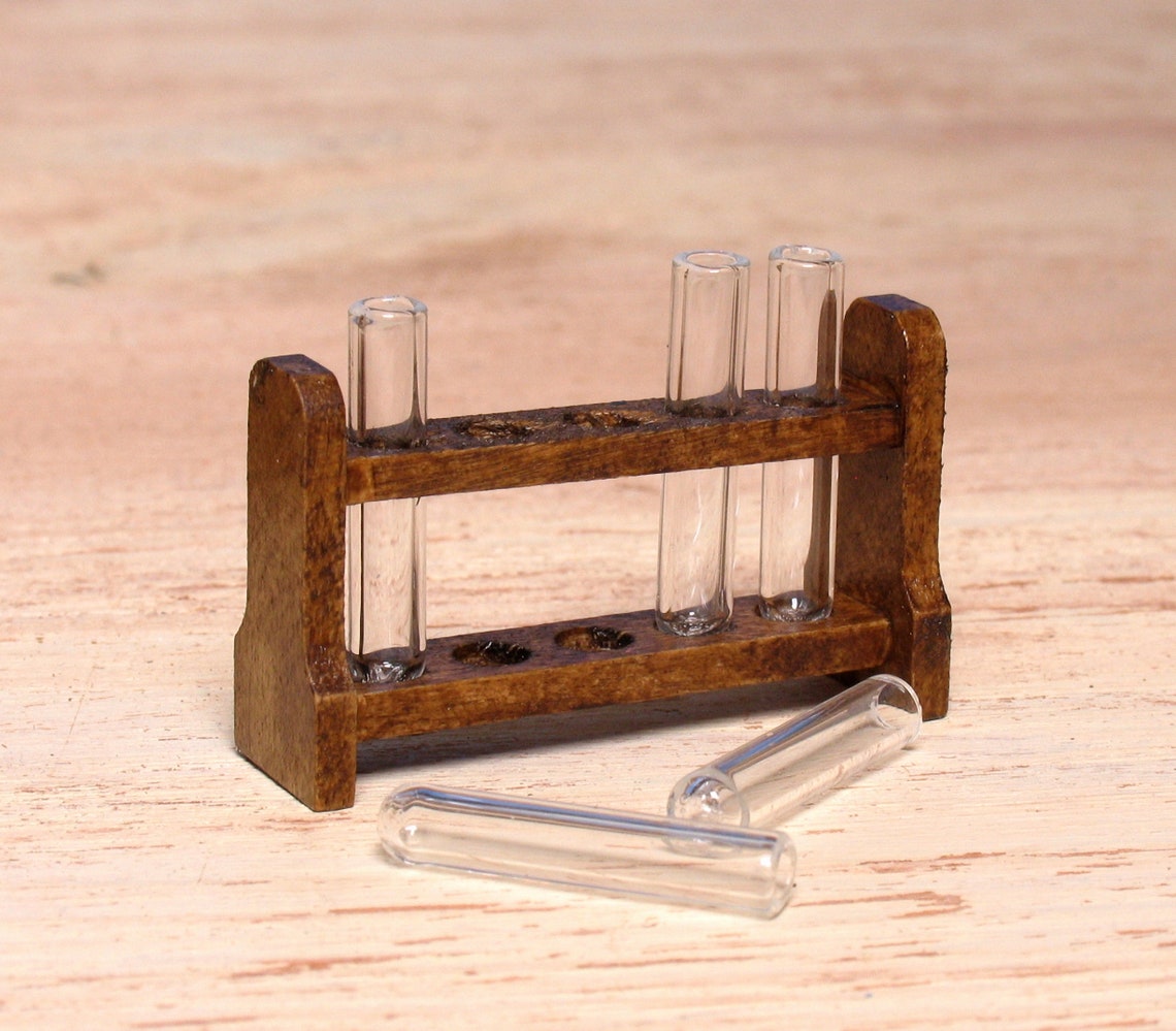 Miniature Test Tubes in Stand for Your Dollhouse | Etsy