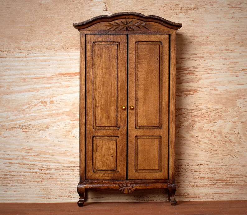 Miniature Wardrobe for Your Dollhouse | Etsy