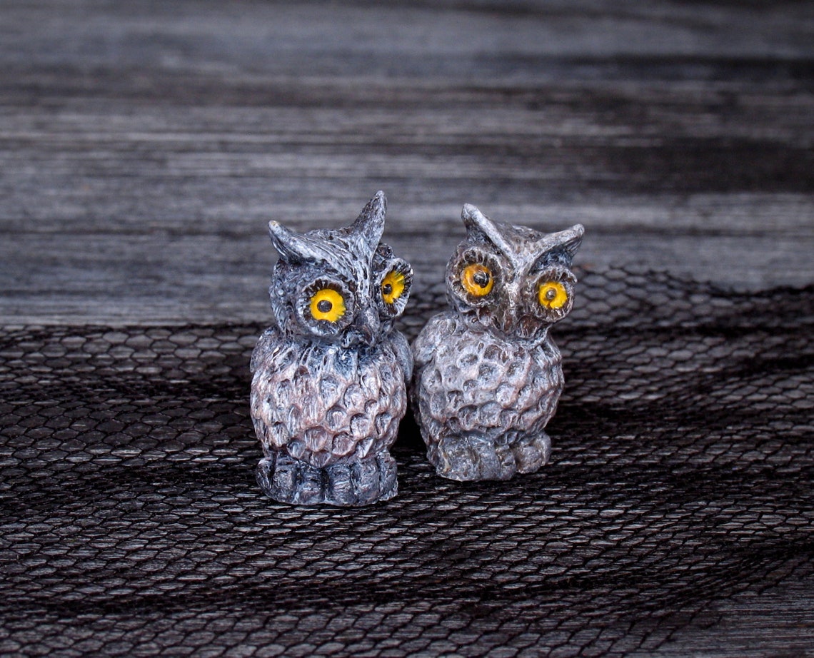 Miniature Owl for Your Dollhouse - Etsy