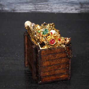 Miniature Treasure Chest for Your Dollhouse - Etsy