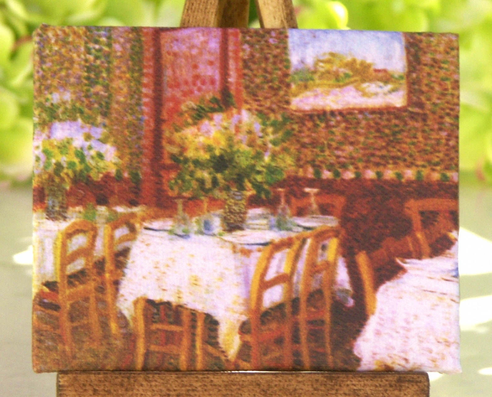 Miniature Van Gogh interior of a Restaurant Canvas | Etsy