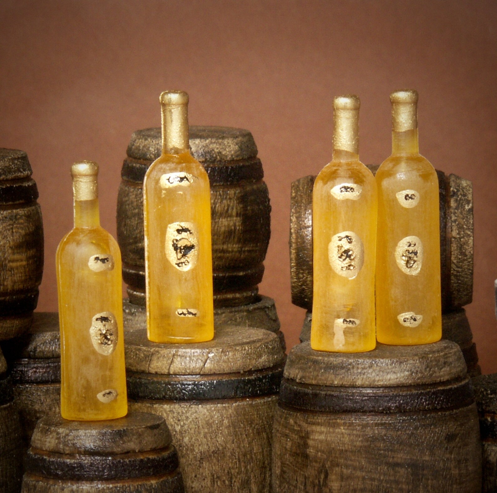 Noble Miniature Bottle of White Wine for Your Dollhouse | Etsy