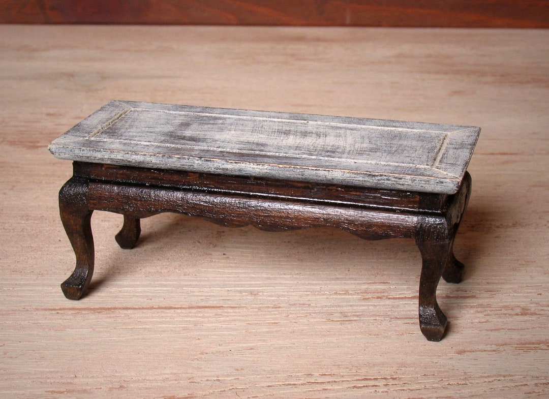 Rustic Shabby Chic Miniature Coffee Table for Your Dollhouse - Etsy