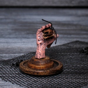 Spooky Miniature Zombie Hand Under Glass for Halloween - Etsy