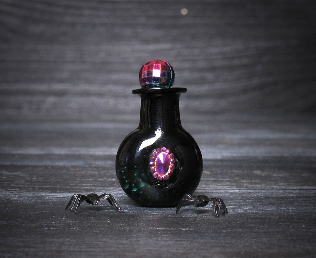 Black Magical Miniature Bottle - Etsy