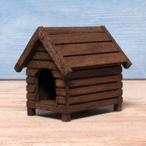 Miniature Dog House for Your Dollhouse - Etsy