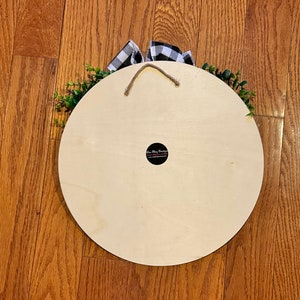 Custom Personalized Round Wooden welcome Sign - Etsy