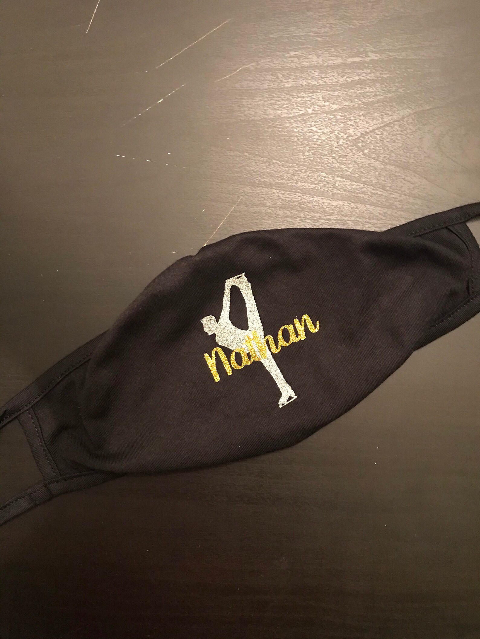 Custom Personalized Bling Figure Skating Face Mask Facemask | Etsy