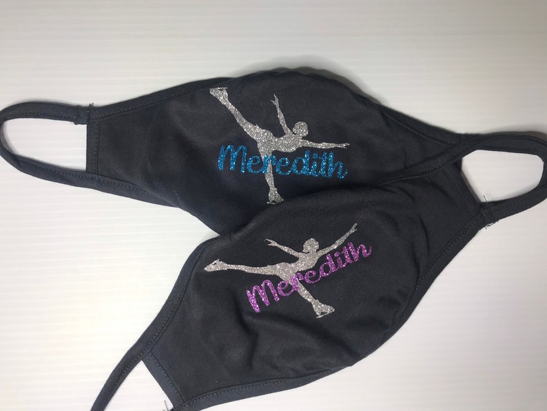 Custom Personalized Bling Figure Skating Face Mask Facemask - Etsy