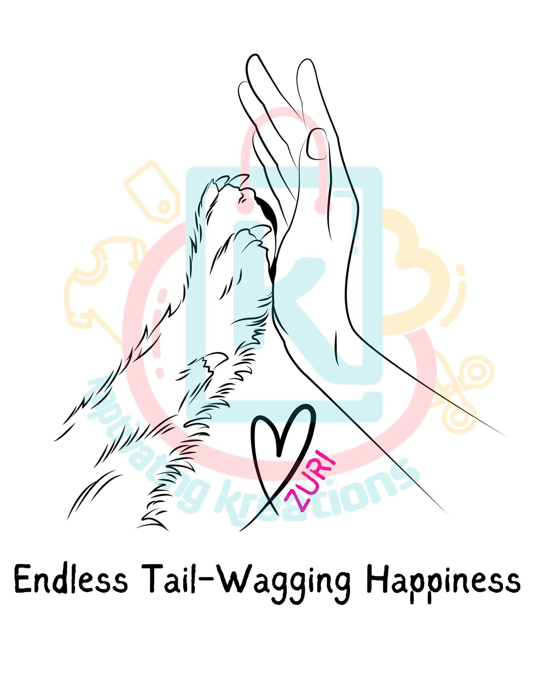Digital Custom Pet Love Sign Dog Owner Dog Lover Download Made to Order ...