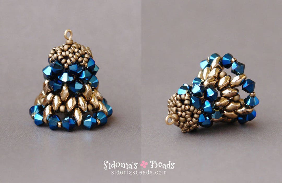Beaded Bell Tutorial PDF Beading Pattern Beading Tutorial Christmas or ...