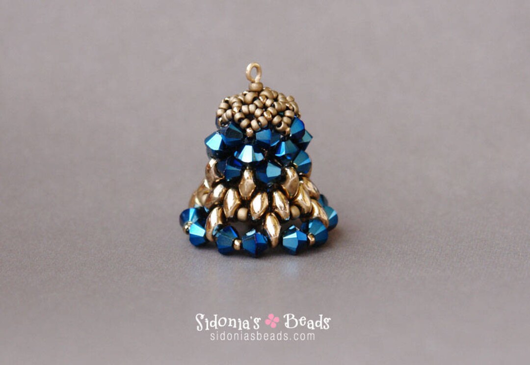 Beaded Bell Tutorial - PDF Beading Pattern - Beading Tutorial ...