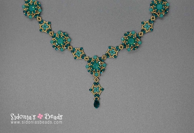 Beading Tutorial - 8mm Swarovski Chatons Necklace Tutorial - Sweet ...