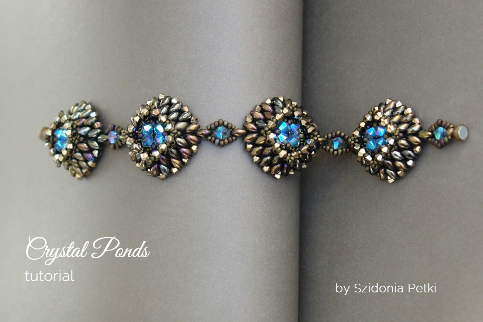Superduo Bracelet Tutorial - Crystal Ponds - Superduo Pattern - Beading Pattern - Etsy UK