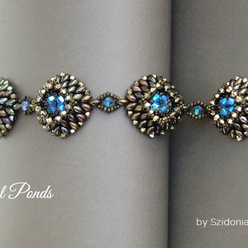 Superduo Bracelet Tutorial Crystal Ponds Superduo Pattern - Etsy