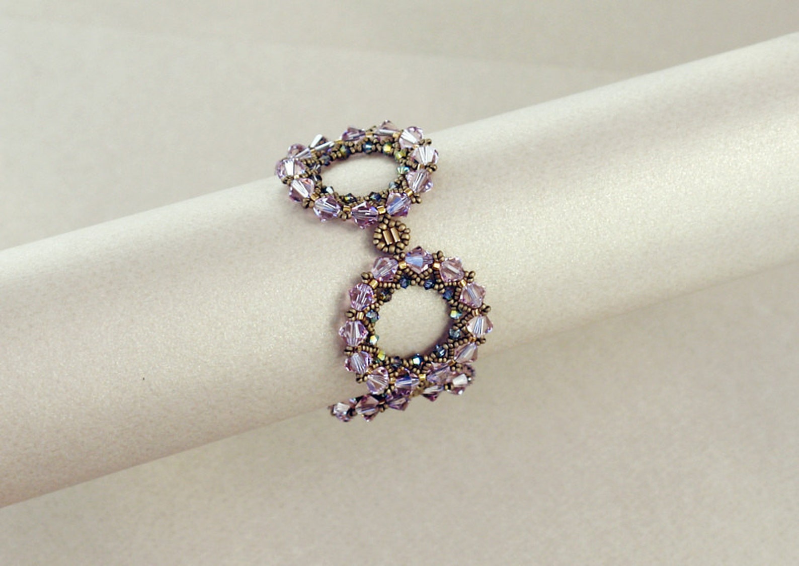 Tutorial Circular Beaded Earrings Beading Pattern Circles - Etsy