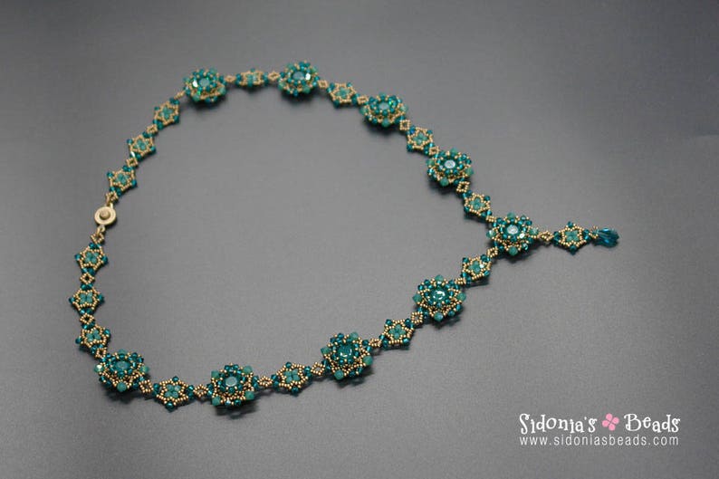 Beading Tutorial - 8mm Swarovski Chatons Necklace Tutorial - Sweet ...