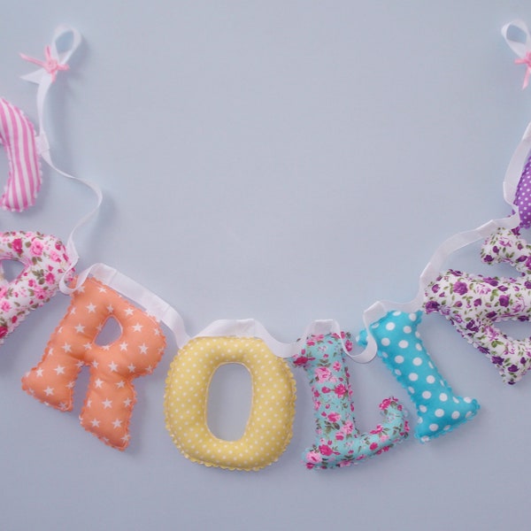 Fabric Name Banner - Etsy