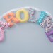 Rainbow Fabric Letters,girl's Room Name Sign,fabric Name Banner,name ...