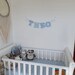 Name Sign,name Banner,baby Blue ,boy Name Wall Art,fabric Letters With ...
