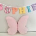 Rainbow Fabric Letters,girl's Room Name Sign,fabric Name Banner,name ...