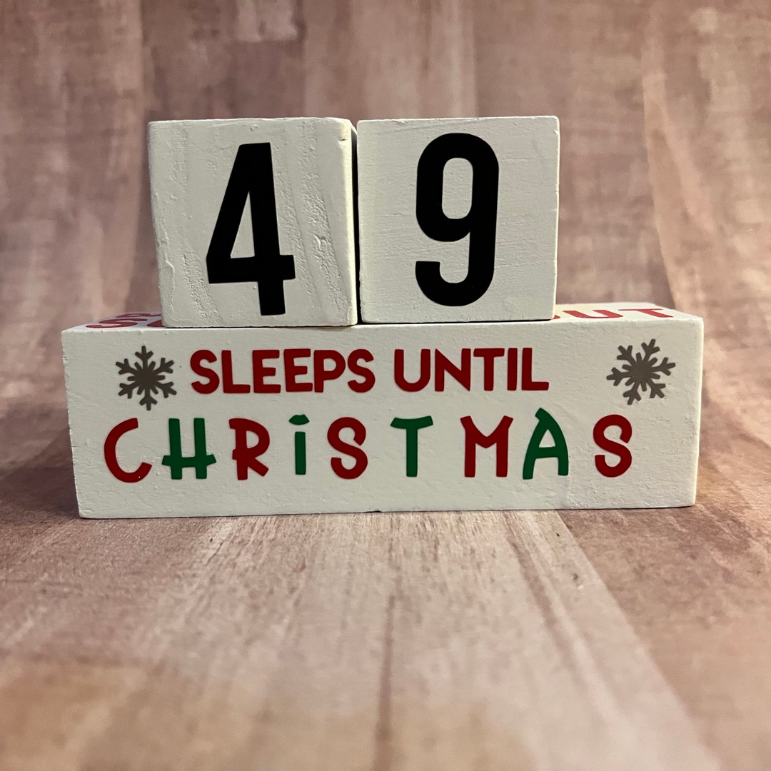Countdown Blocks (days Until Christmas, Vacation, Etc) - Etsy