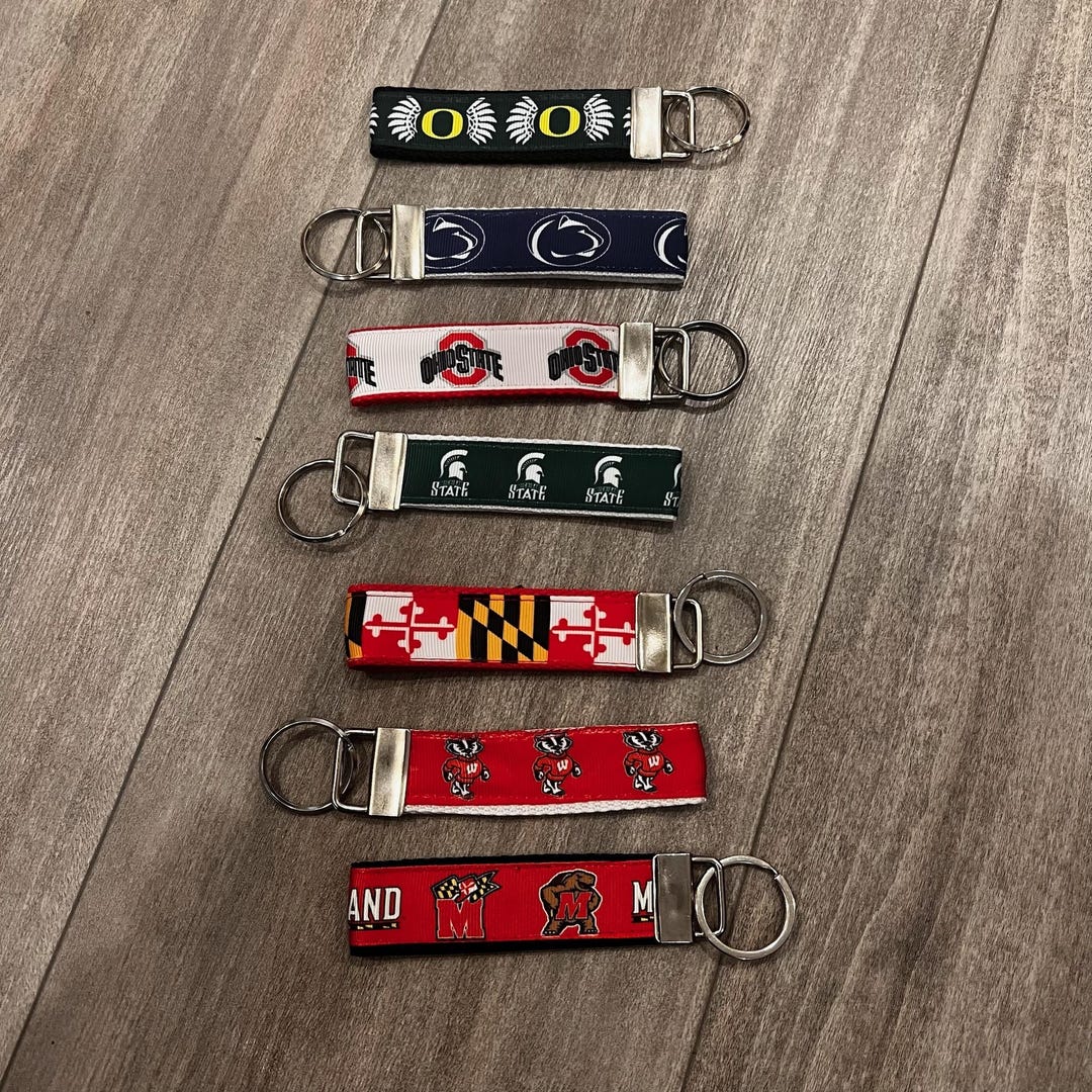 NCAA Key Chains (b1g/big Tem - Maryland, Michigan, Michigan St, Ohio St ...