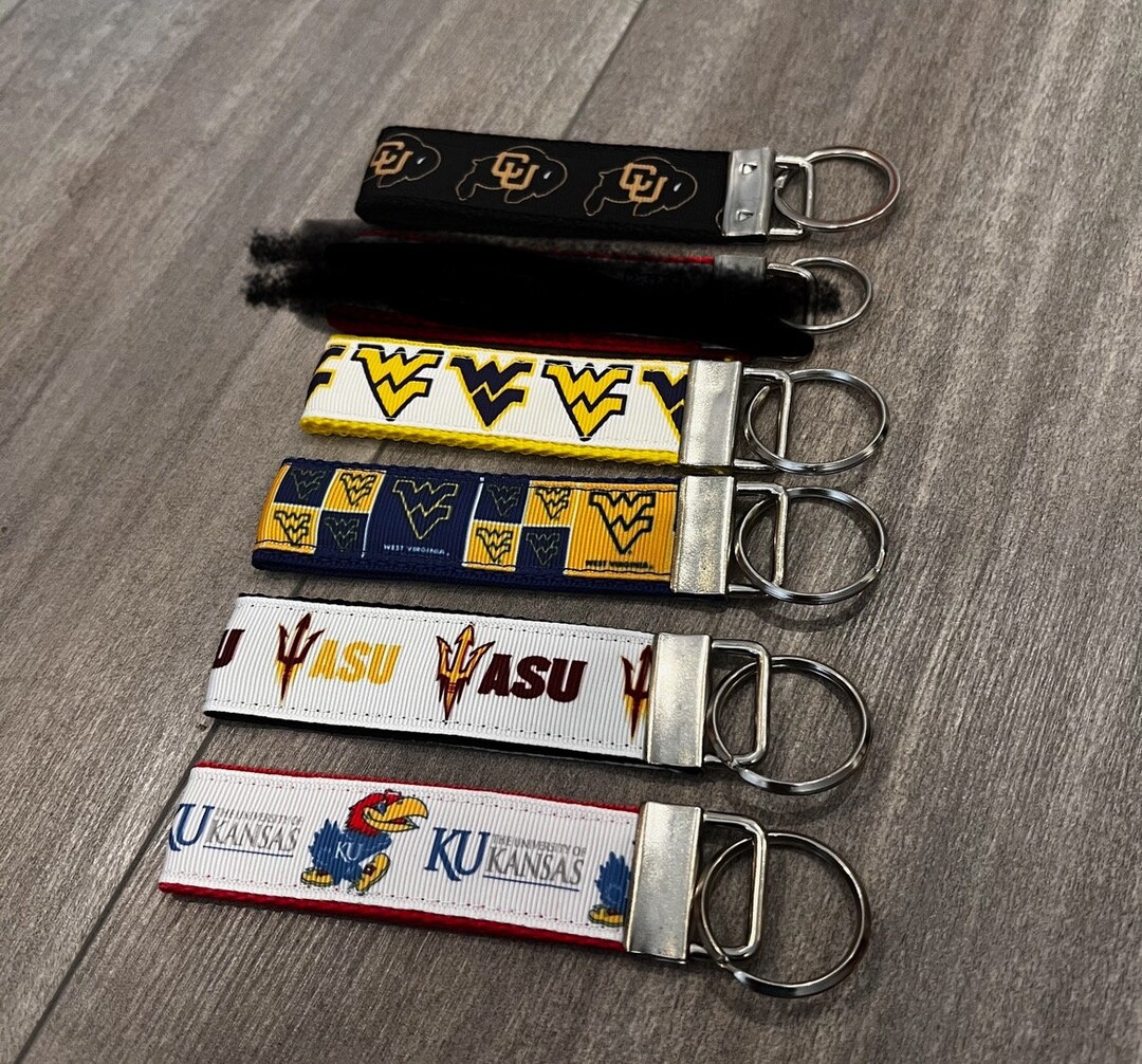NCAA Key Chains (big 12 West Virginia, Kansas, Colorado, Arizona State ...