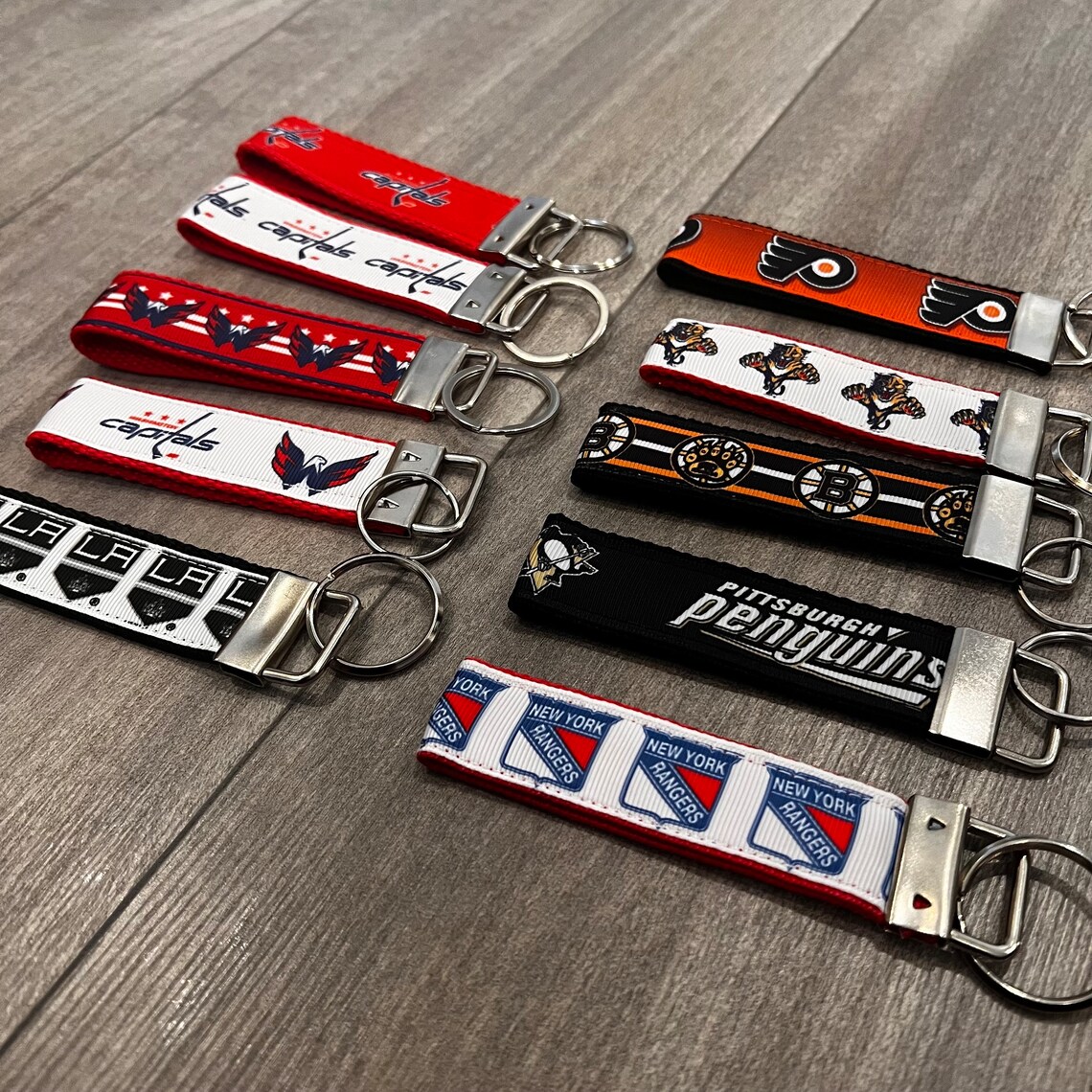 NHL & NBA Key Chains (capitals, Flyers, Penguins, Rangers, Bruins ...