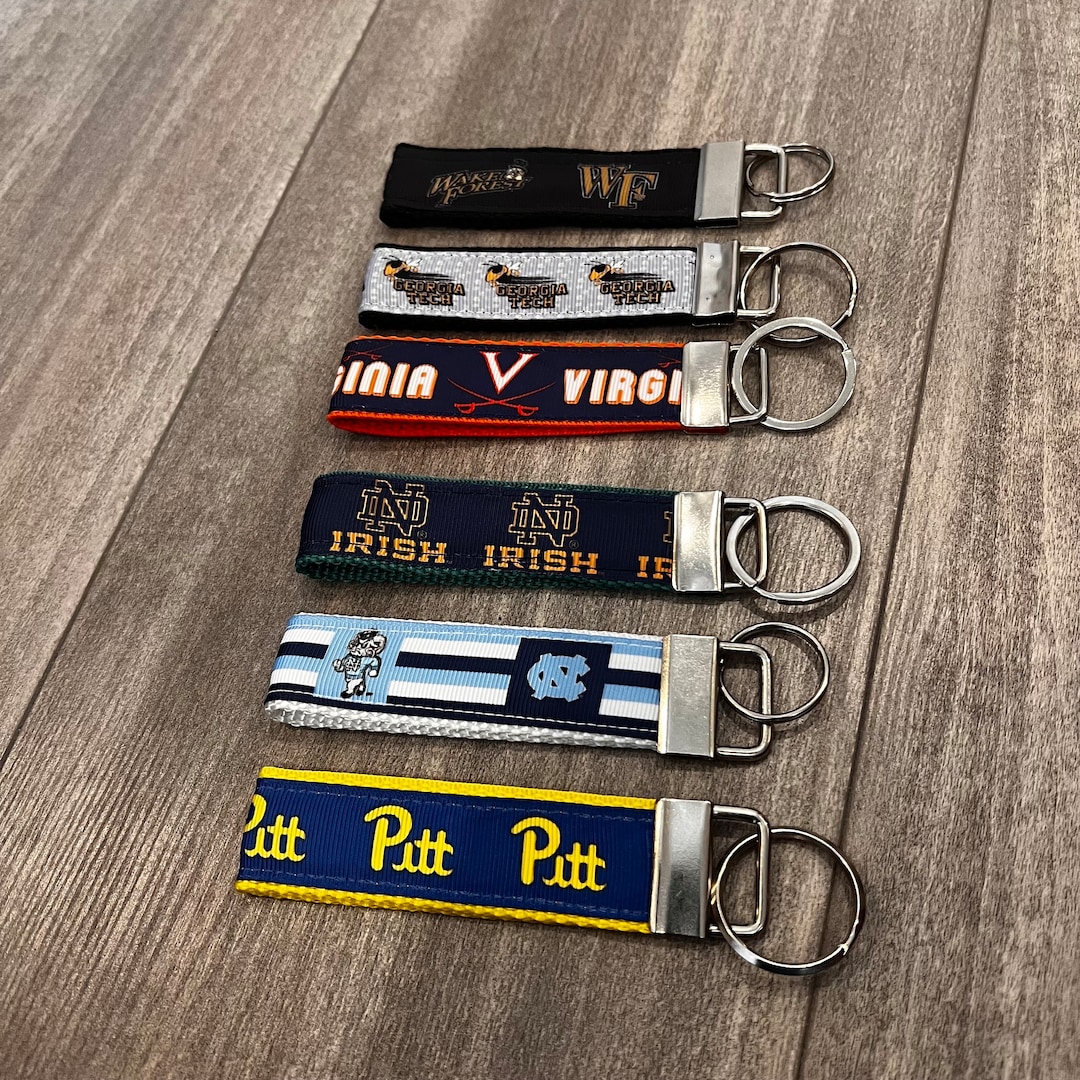 NCAA Key Chains (ACC, Syracuse, Miami, Clemson, Virginia, Virginia Tech ...
