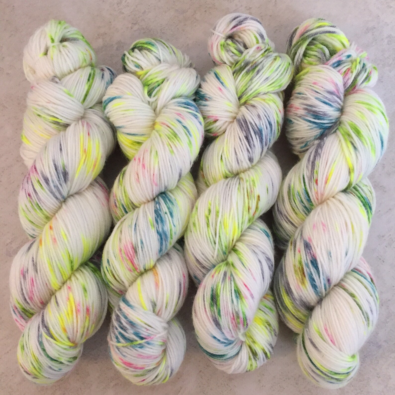 Hand Painted Speckled Sock Yarn Hand Dyed Sock Yarn Empty | Etsy