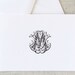 JM Interlocking Monogram Folded Note Cards, Wedding Stationery, 2 ...
