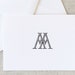 AA Interlocking Monogram Folded Note Cards Wedding - Etsy
