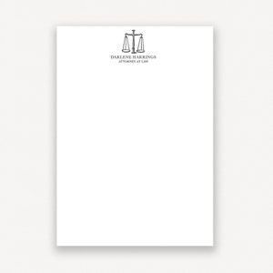 Lawyer Notepad Personalized Notepad for Lawyer or Attorney - Etsy