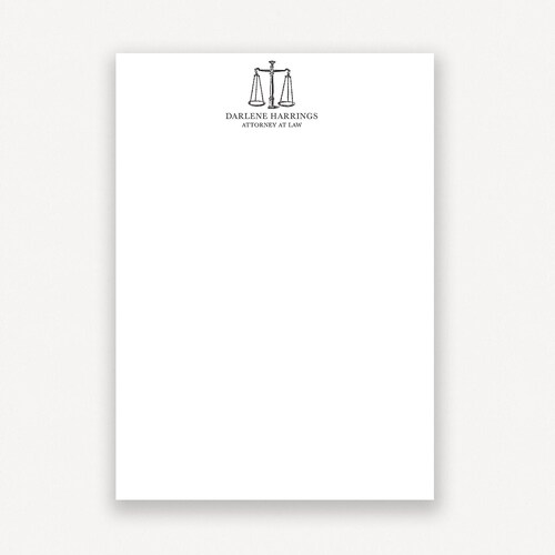 Lawyer Notepad Personalized Notepad for Lawyer or Attorney - Etsy