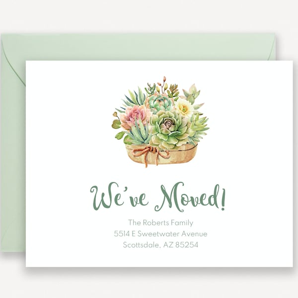 Personalized We've Moved Cards - Etsy